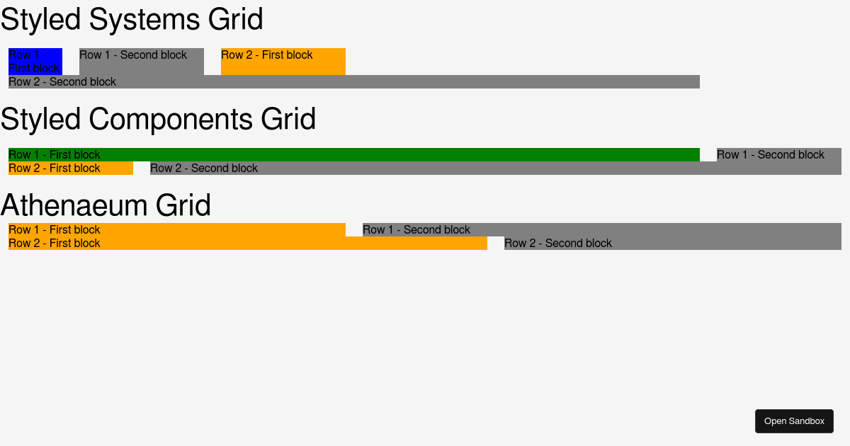 styled-systems grid demo - Codesandbox