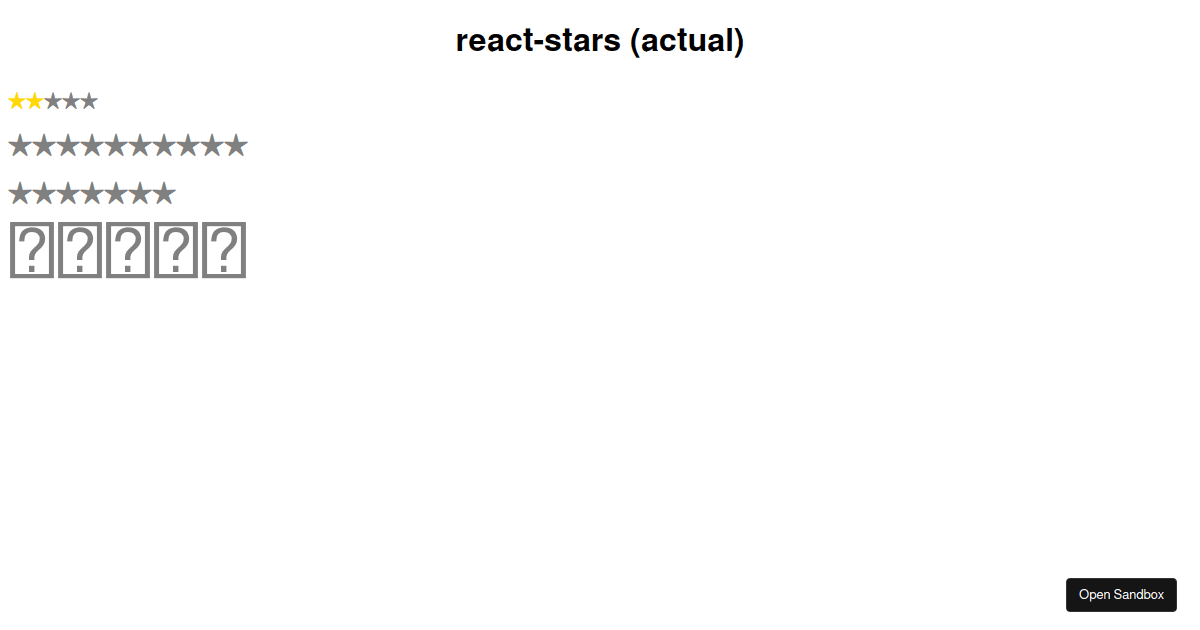 react-stars-0wqgs - Codesandbox