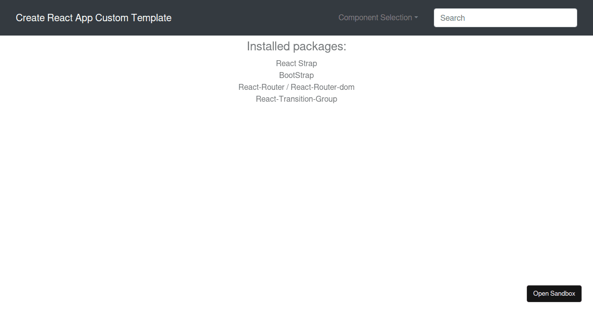 Basic Create React App Ts Template Codesandbox