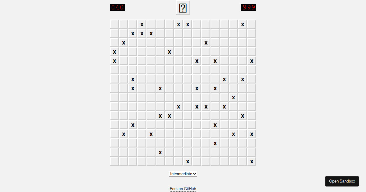 minesweeper - Codesandbox