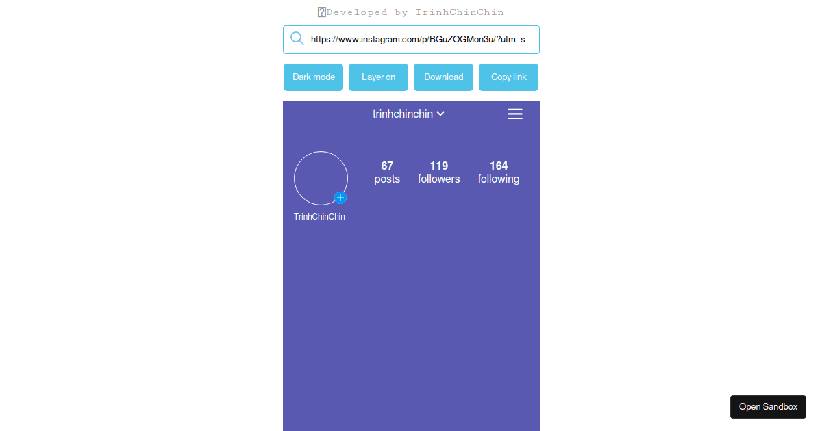 react-instagram-card - Codesandbox