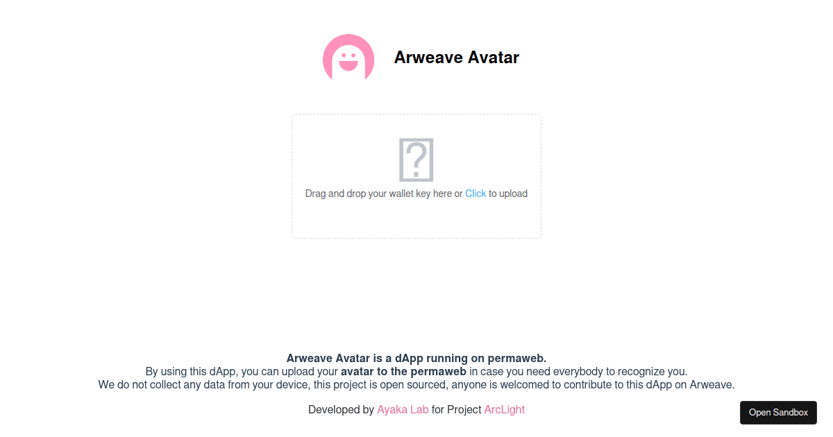 arweave-avatar - Codesandbox