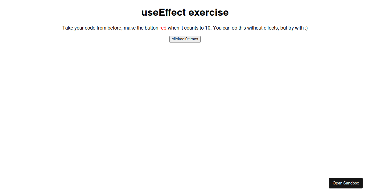 useEffect-exercise - Codesandbox