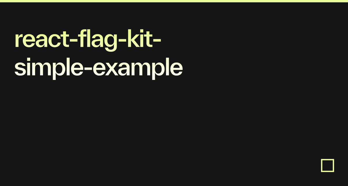 react-flag-kit-simple-example - Codesandbox