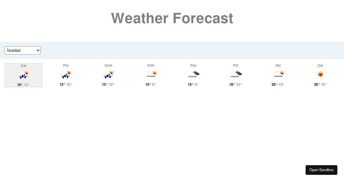 weather-forecast - Codesandbox