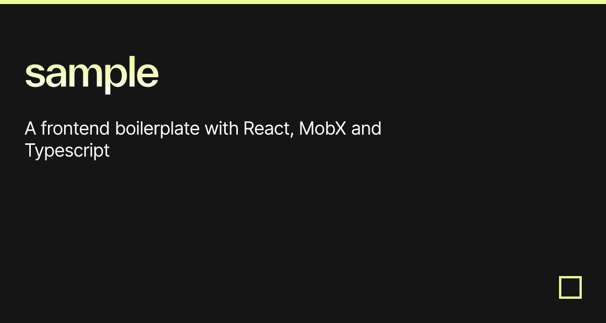 sample - Codesandbox