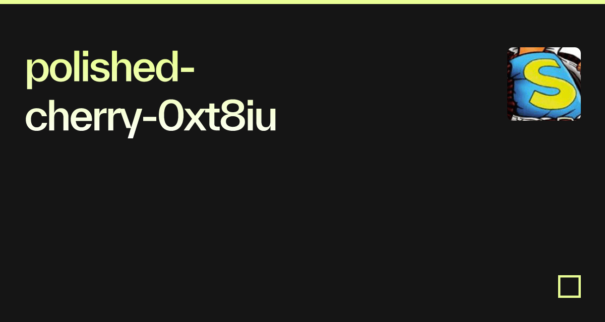 polished-cherry-0xt8iu - Codesandbox