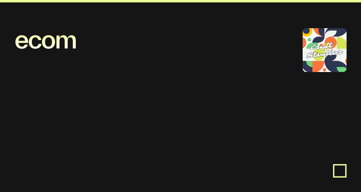 ecom - Codesandbox