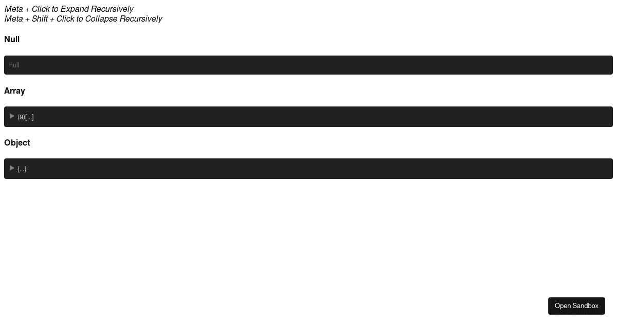 object-visualizer - Codesandbox