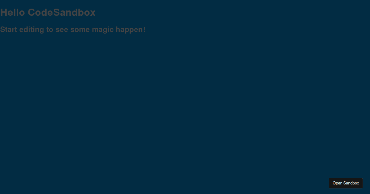 Advance PortFolio - Codesandbox