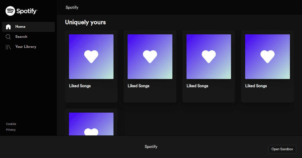 spotify-ui - Codesandbox