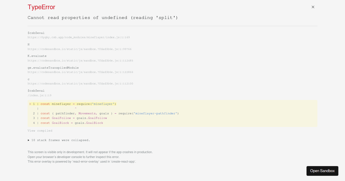 pathfinder_bot - Codesandbox