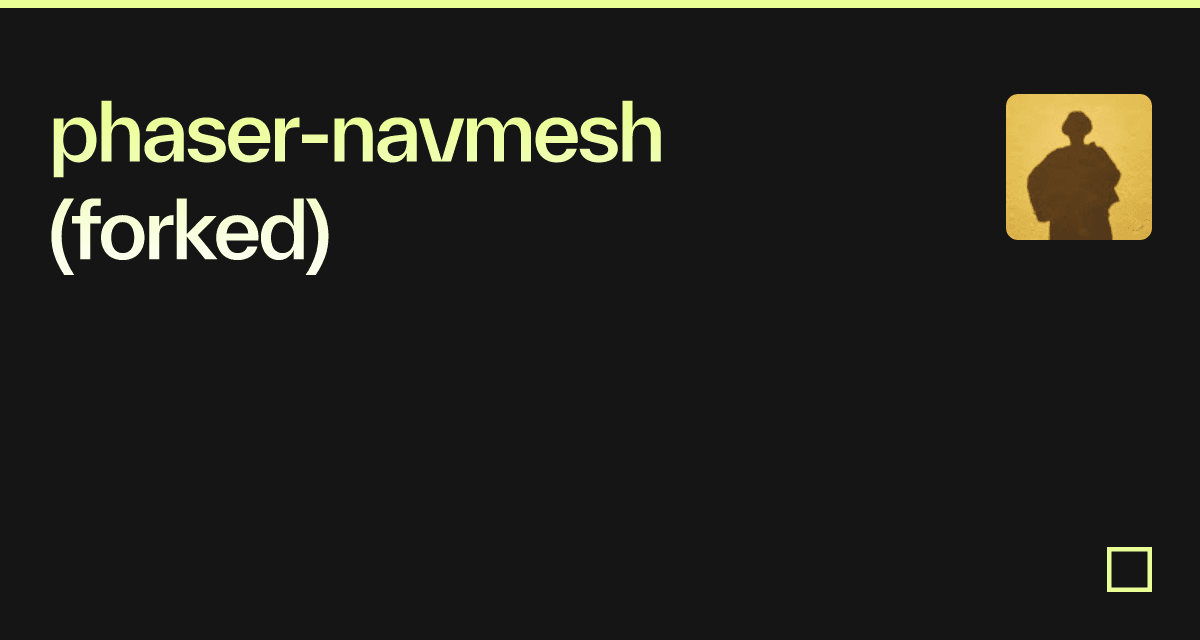 phaser-navmesh (forked) - Codesandbox