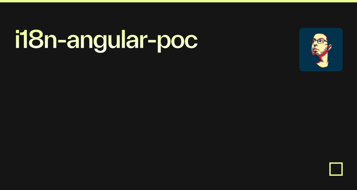 i18n-angular-poc - Codesandbox