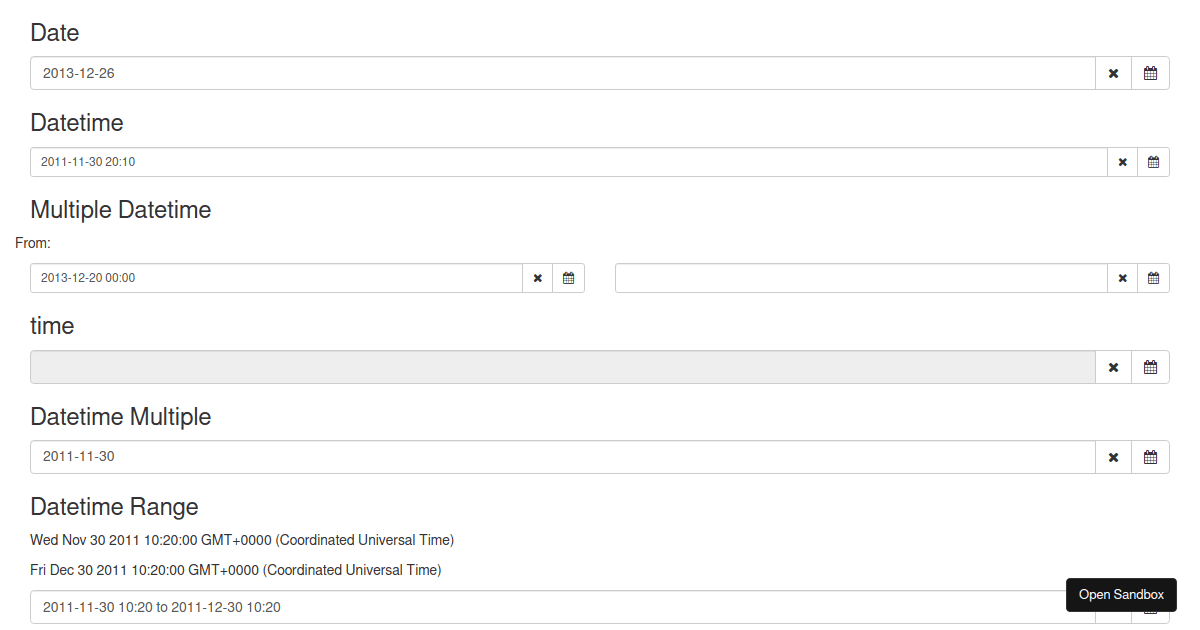React DatetimePicker Demo - Codesandbox