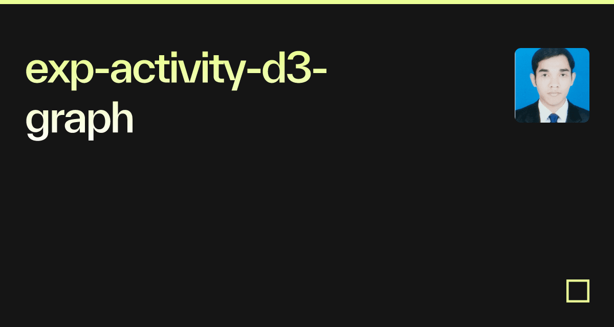 exp-activity-d3-graph - Codesandbox