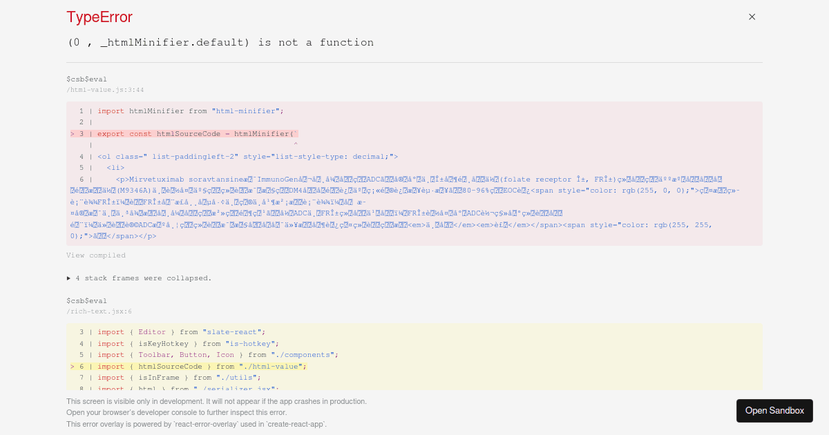 slatejs (forked) - Codesandbox