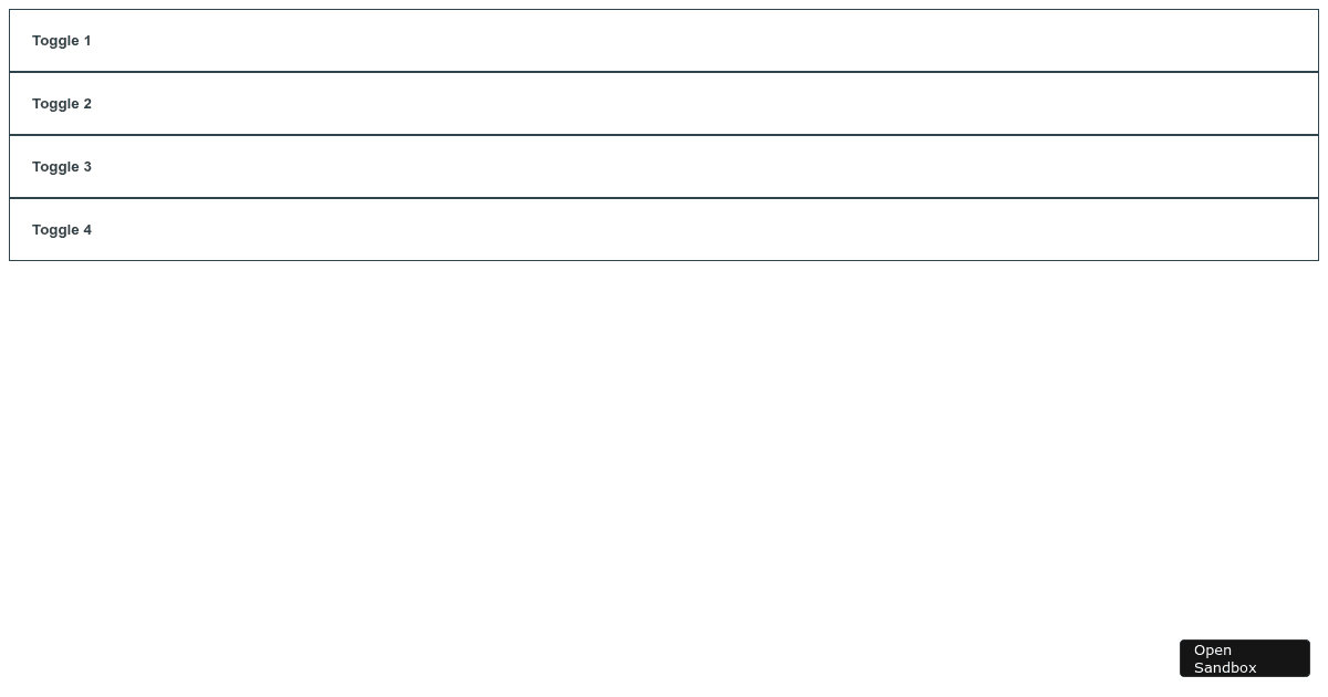Accordion Using React Css Collapse Forked Codesandbox