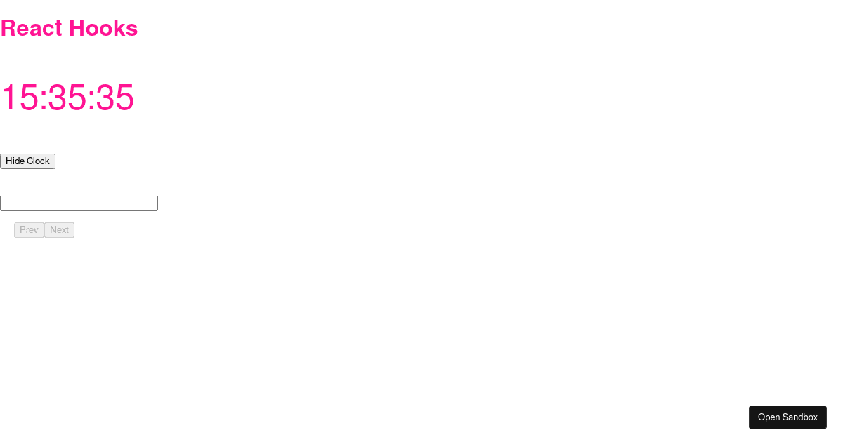 react-hook - Codesandbox react-hook - Codesandbox
