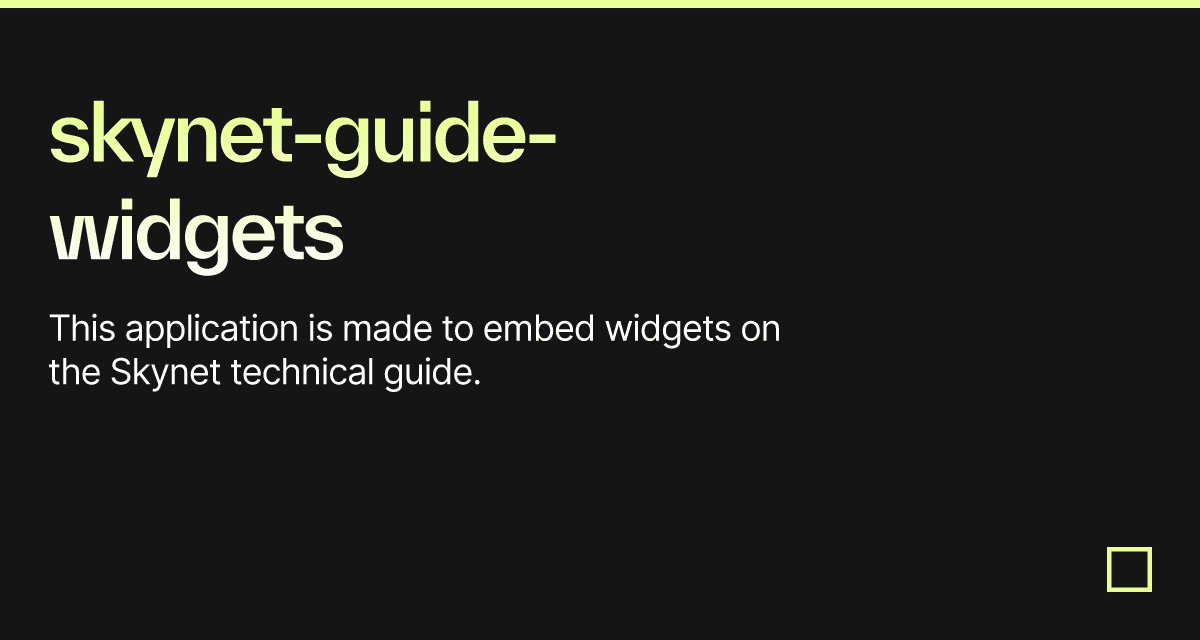 skynet-guide-widgets - Codesandbox