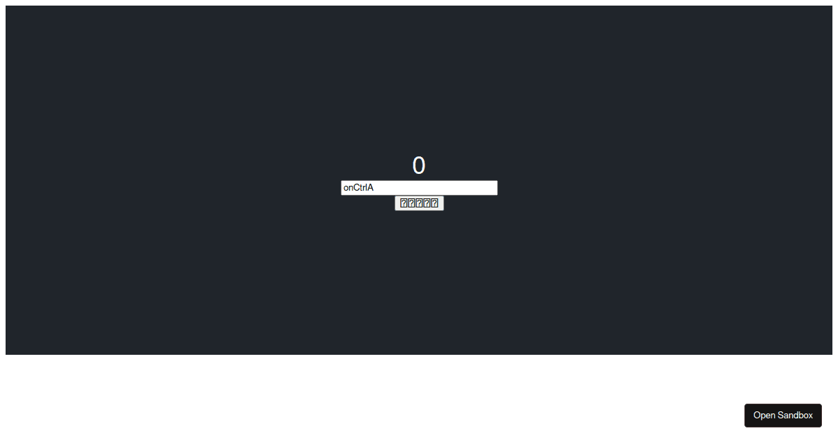 react-keyevent-dynamicKey (forked) - Codesandbox