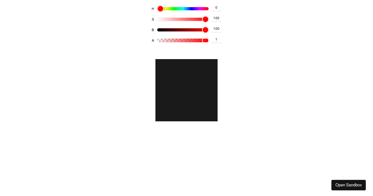 Slider Color Picker React Forked Codesandbox