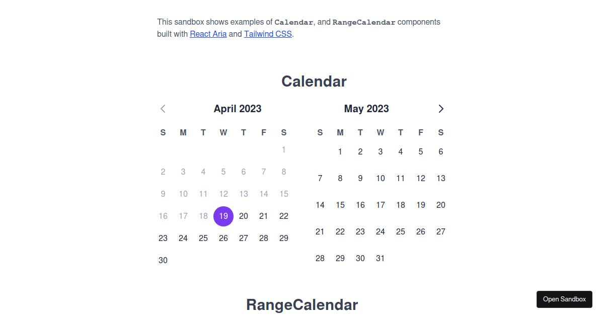 Daterangepicker With Clear Button Codesandbox