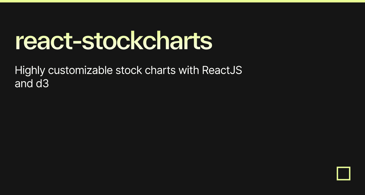 react-stockcharts - Codesandbox