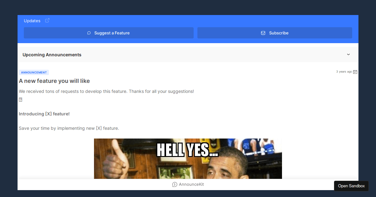 announcekit-angular-embed-sample - Codesandbox