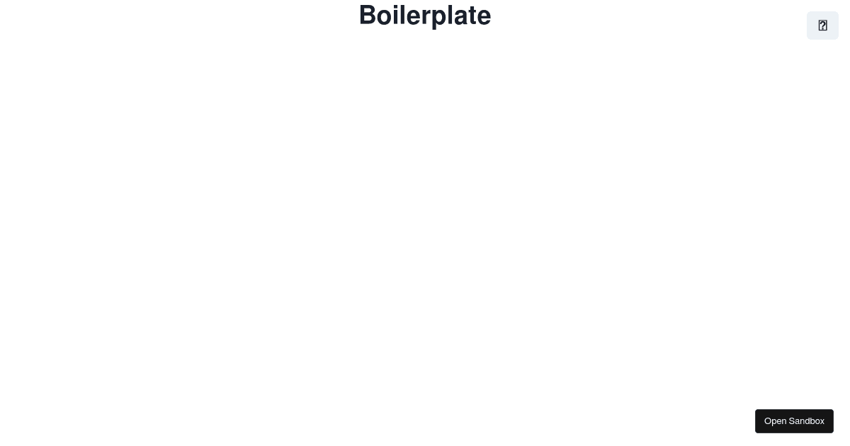 chakra-ui boilerplate - Codesandbox