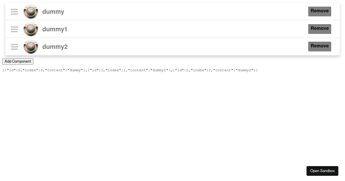 ex01A_react-sortable-hoc_handle-insert-remove-object - Codesandbox