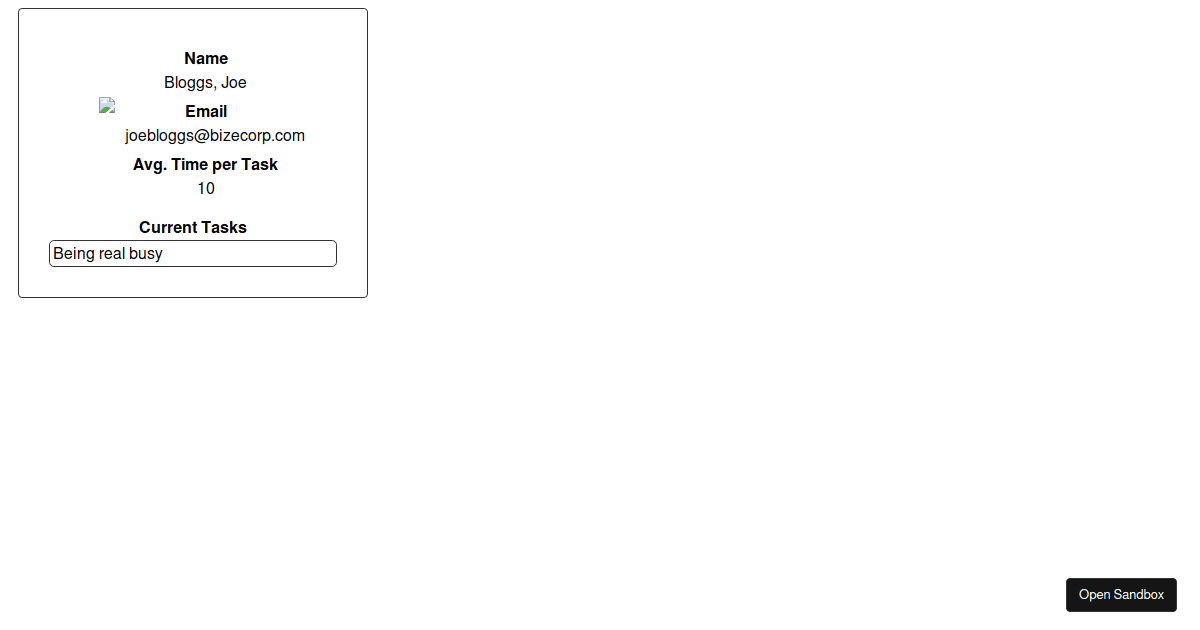 Dojo Data Driven Widgets Tutorial Codesandbox