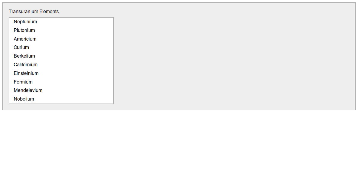 Scrollable Listbox - Codesandbox
