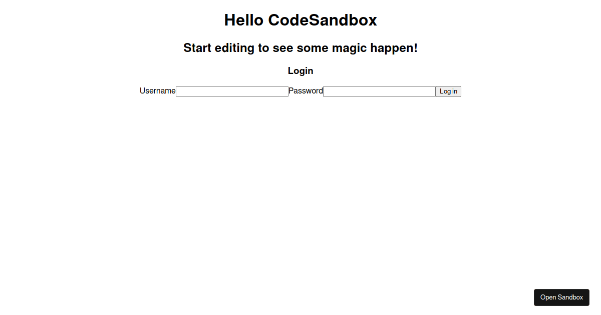 jest-login-test - Codesandbox