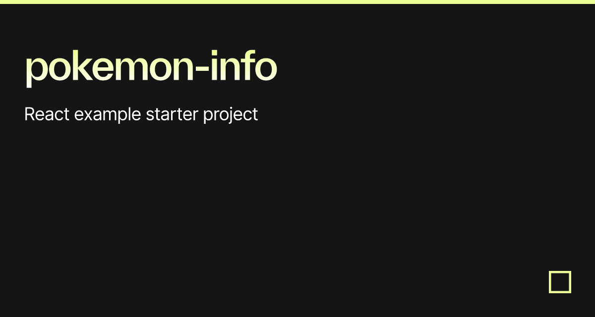pokemon-info - Codesandbox