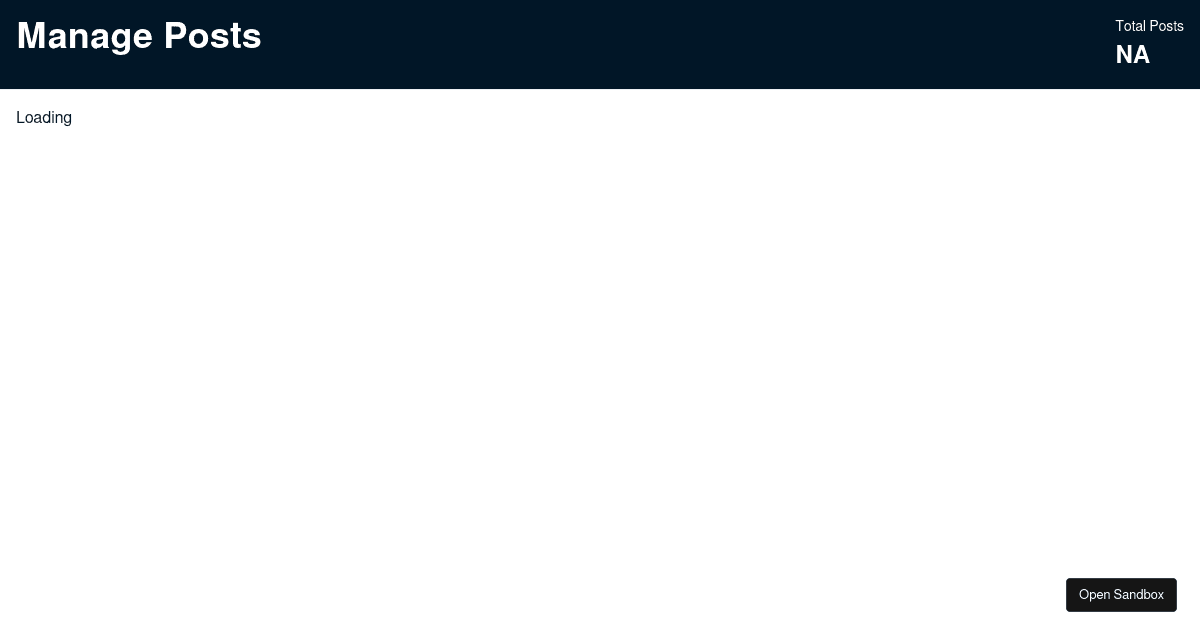 Examples Query Reactprefetching Automatic Codesandbox