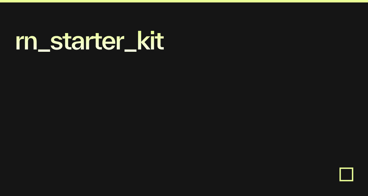 rn_starter_kit - Codesandbox