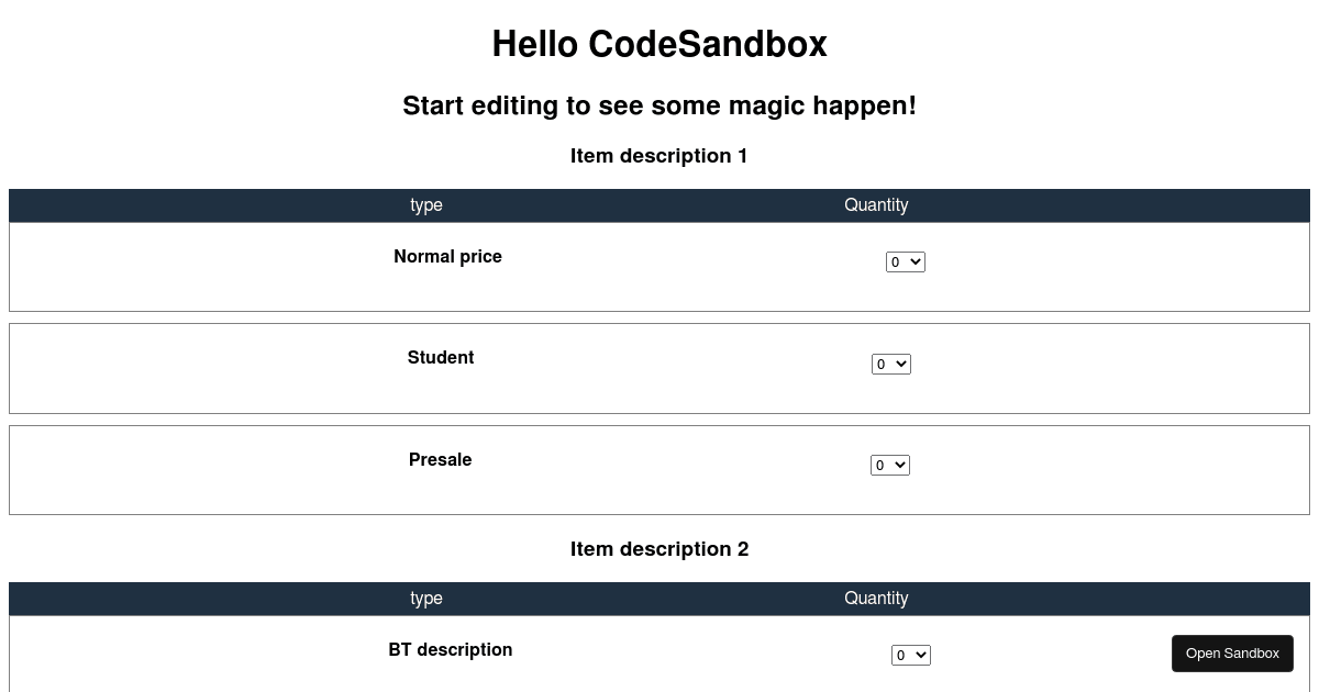 pedantic-breeze-16foq - Codesandbox