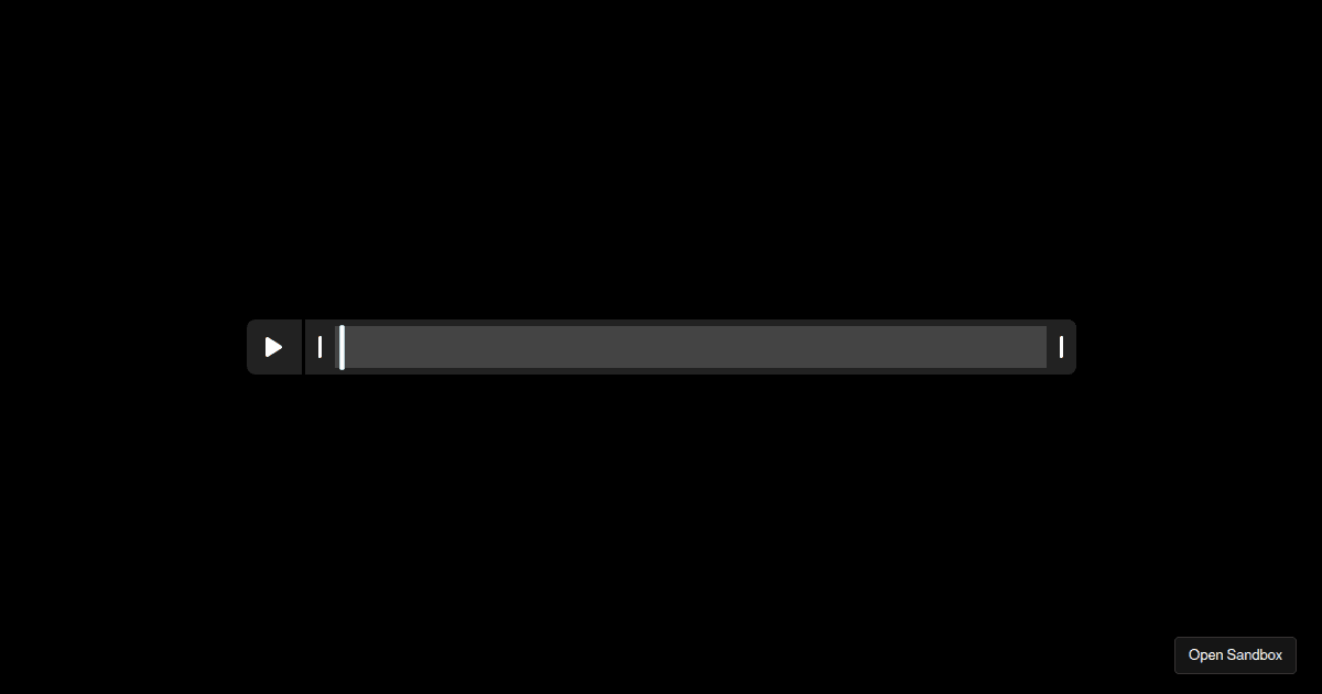 video timeline trim - Codesandbox