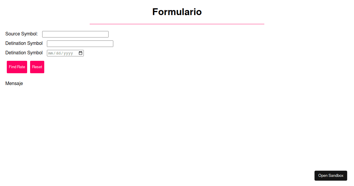 Formulario-validacion - Codesandbox