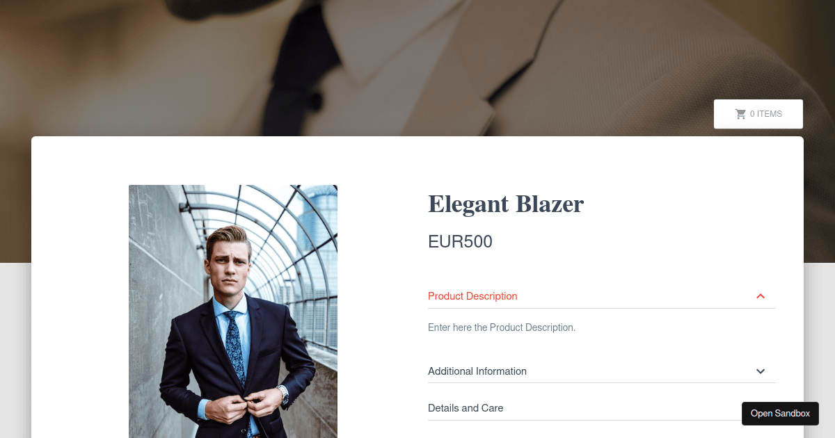 Product Page for E-commerce (forked) - Codesandbox