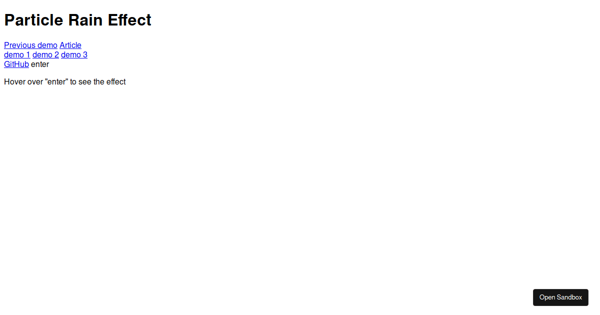 akella/particleraineffect - Codesandbox