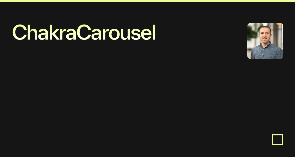 ChakraCarousel - Codesandbox