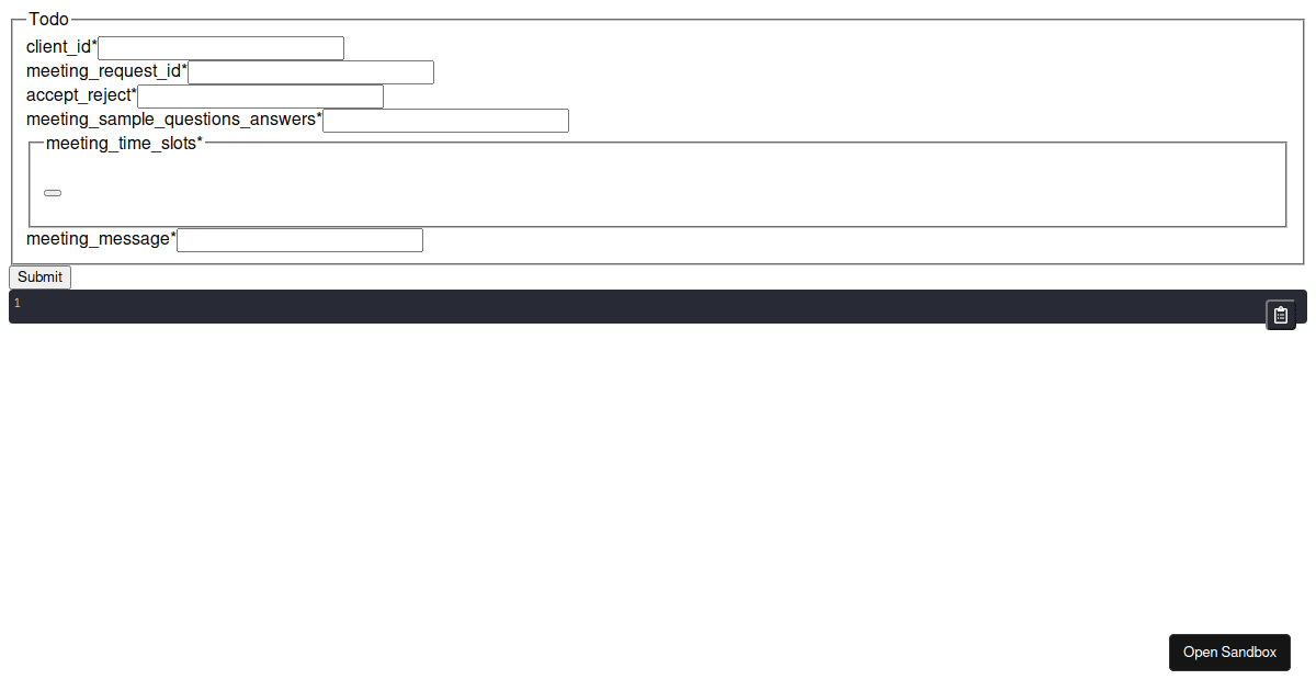 json shema form - Codesandbox