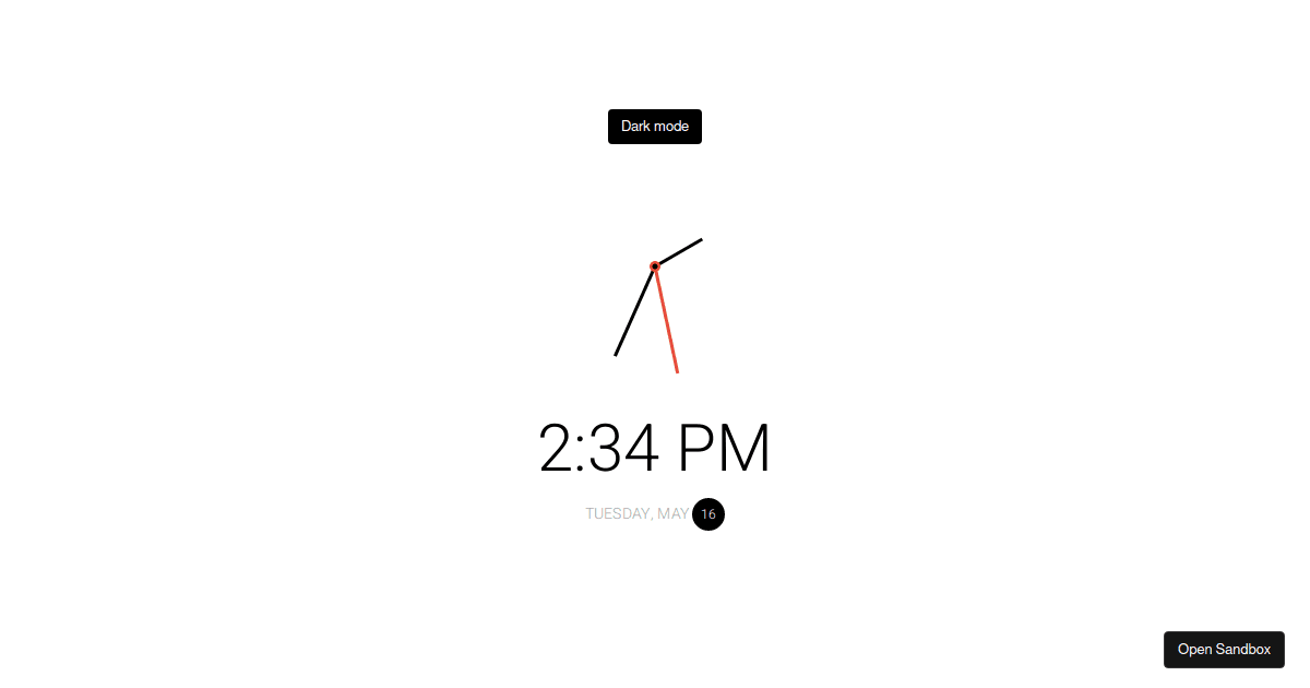 Dynamic-clock - Codesandbox