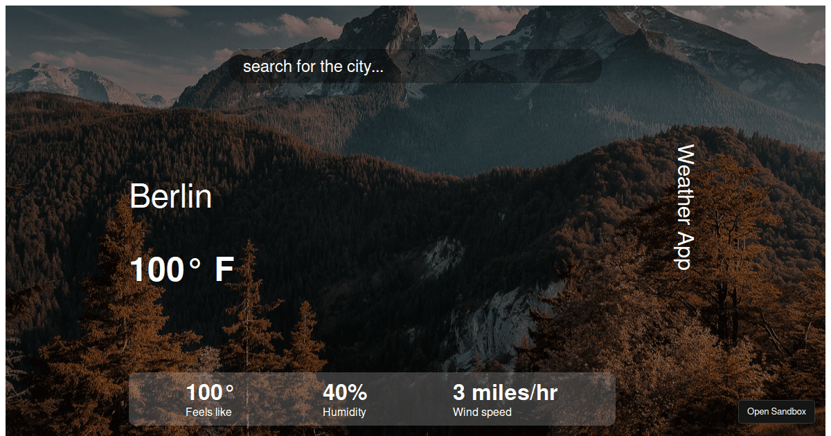 weather-app-css (forked) - Codesandbox