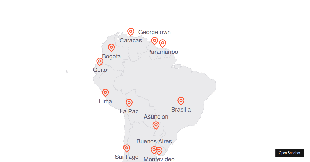 Custom Markers Example - Codesandbox