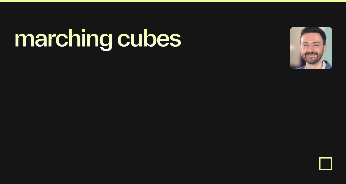 marching cubes - Codesandbox