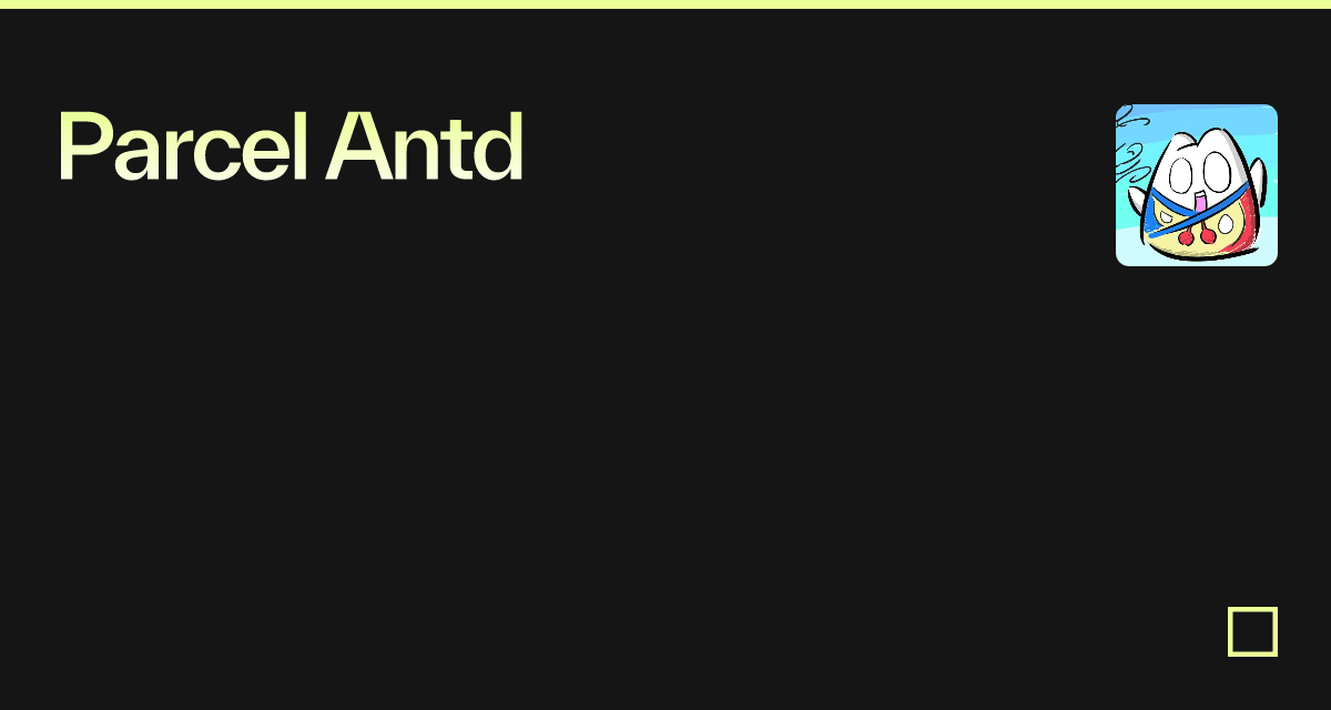 Parcel Antd - Codesandbox