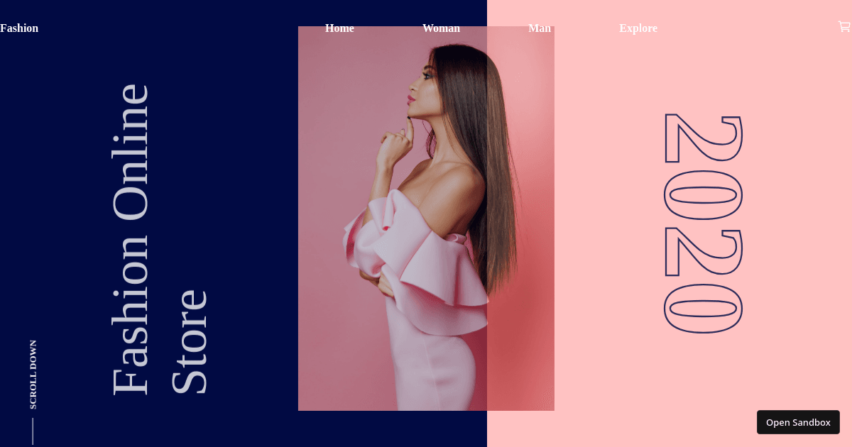bedimcode/landing-page-fashion - Codesandbox